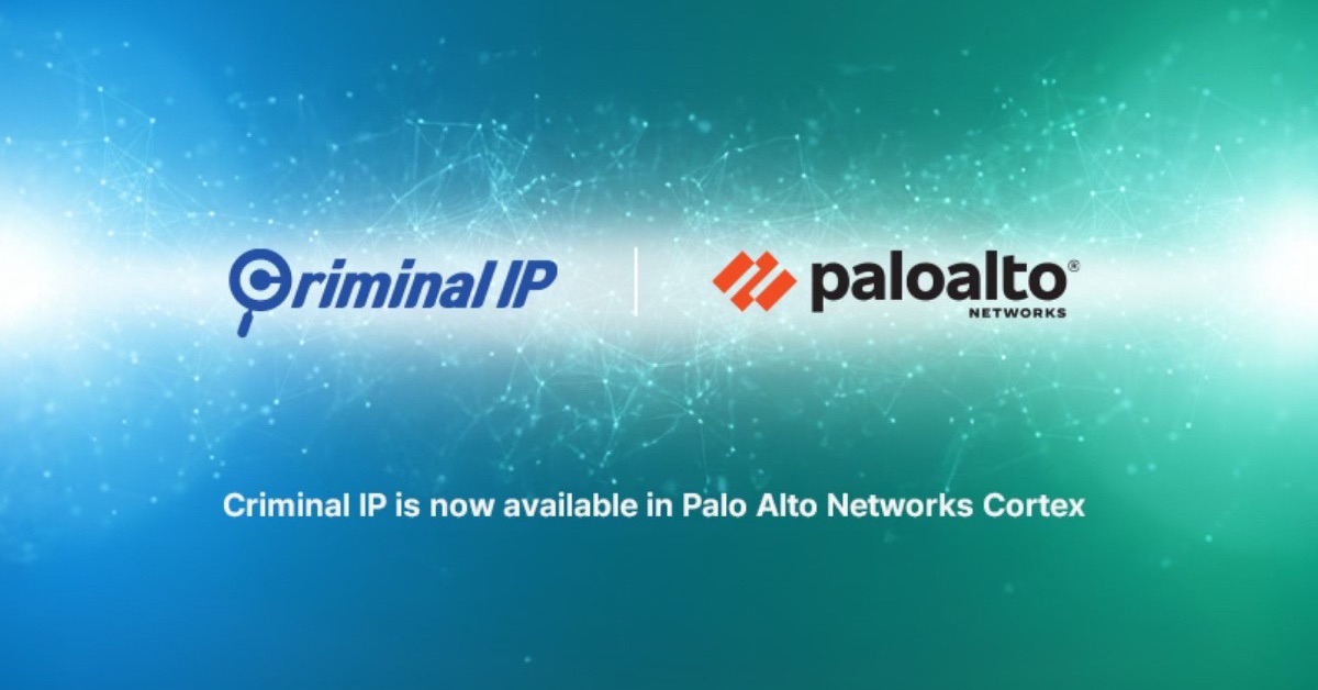 Criminal IP and Palo Alto Networks Cortex XSOAR integrate to bring AI-driven exposure ...